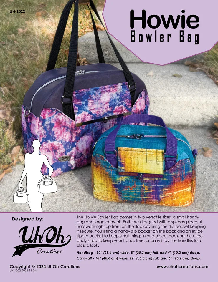 UhOh Creations Howie Bowler Bag Pattern – Watergirl Quilt Co.