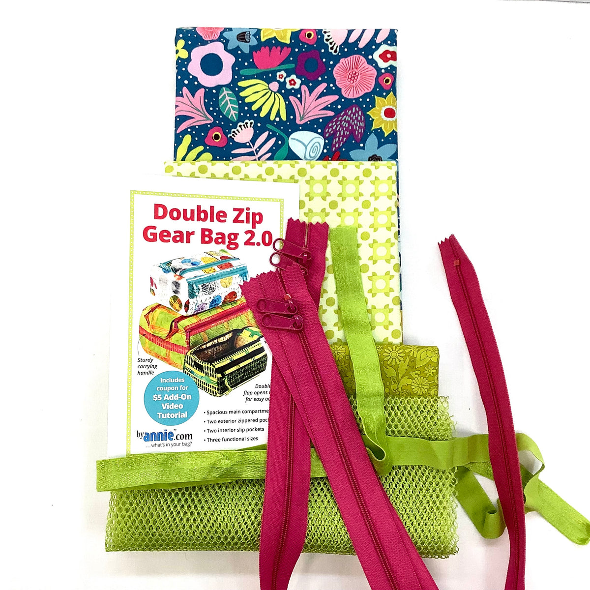 ByAnnie Double Zip Gear Bag 2.0 Pattern & Kit – Watergirl Quilt Co.